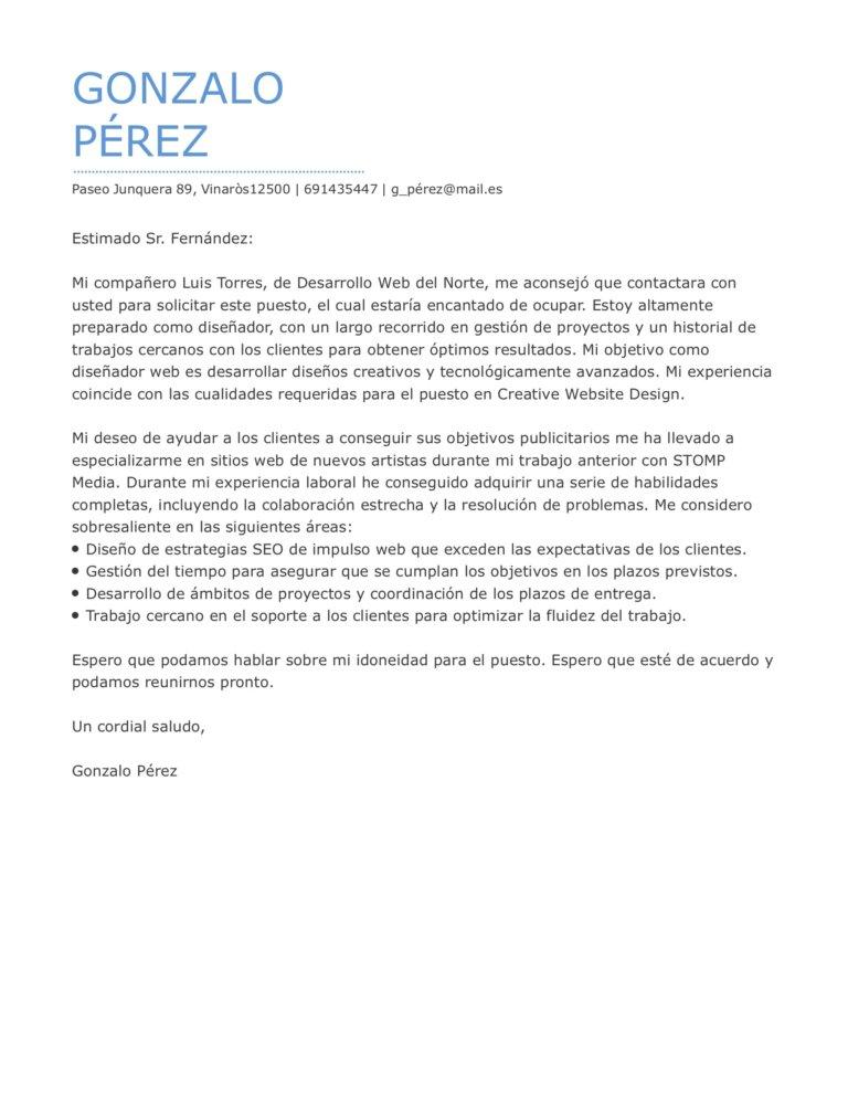 Carta De Presentacion Laboral Formatos Y Ejemplos Word Para Imprimir