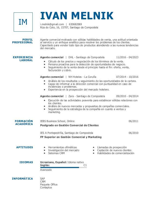 Plantilla CV de estudiante de Derecho y ejemplos | miCVideal