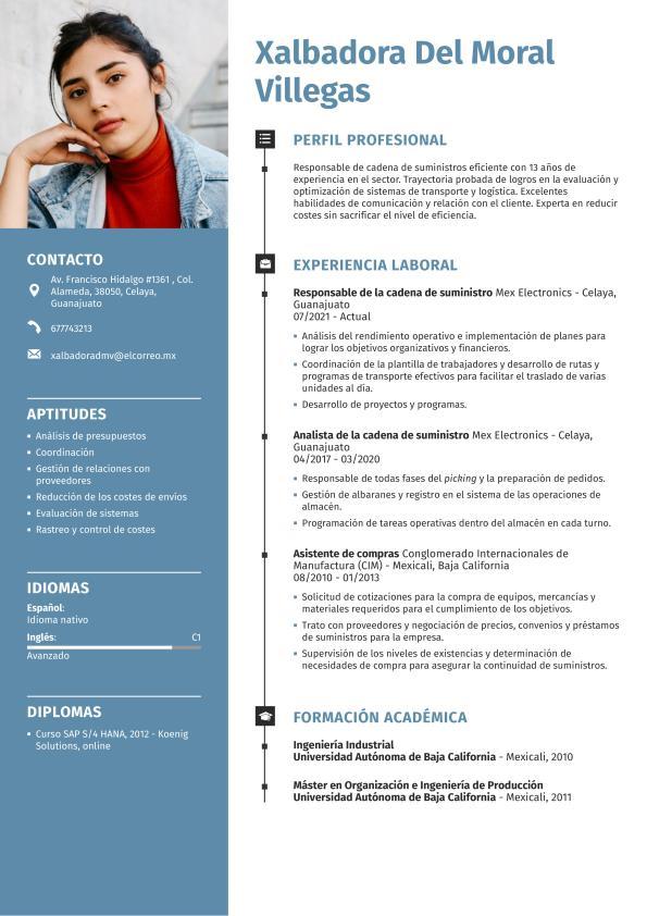 Ejemplo De Currículum Para Un Puesto De Profesor