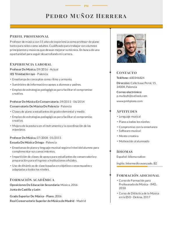 Plantilla de CV de estudiante universitario y ejemplos | miCVideal