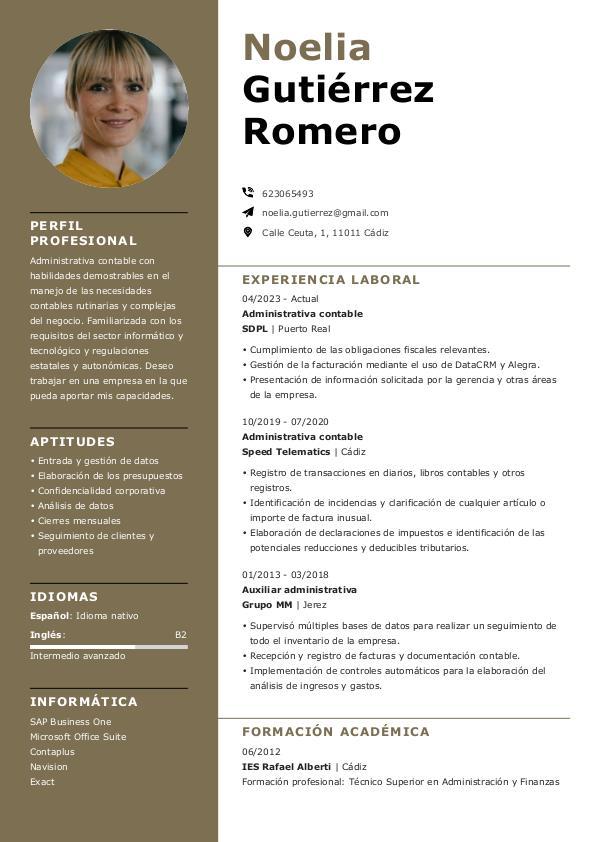 Ejemplo De Currículum Administrativo